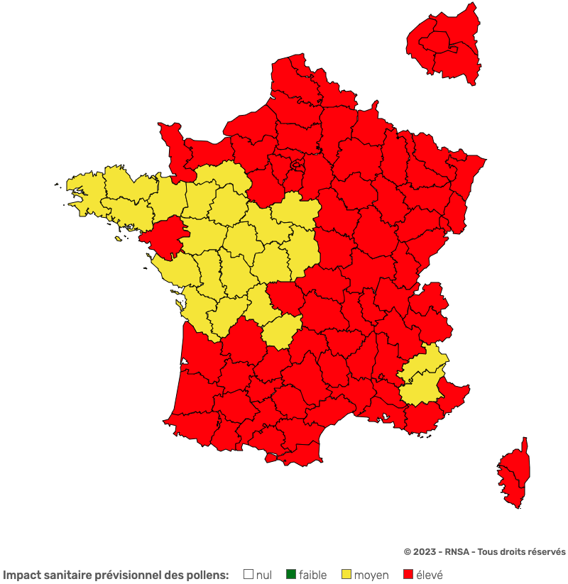 Pollen 2023 : carte, quels gestes de protection ? | Santé Magazine