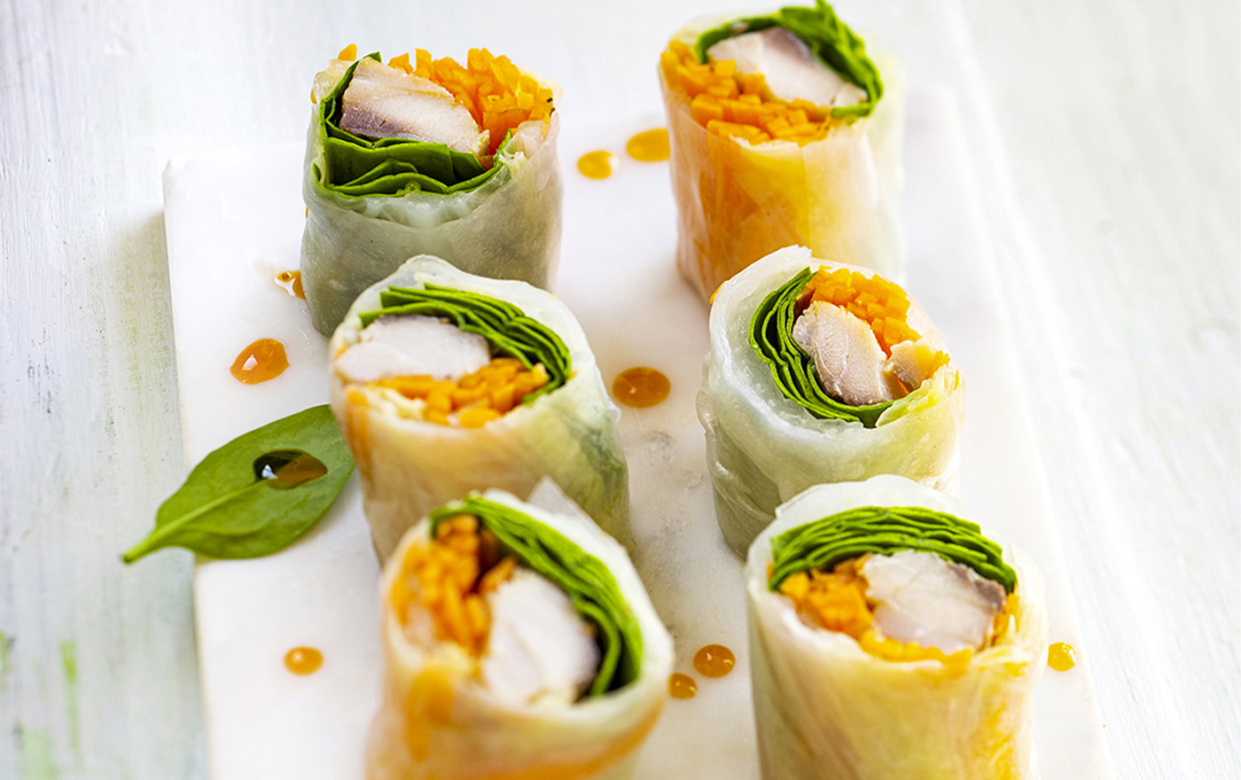 Recette Rouleaux de chou chinois au maquereau fumé | Santé Magazine