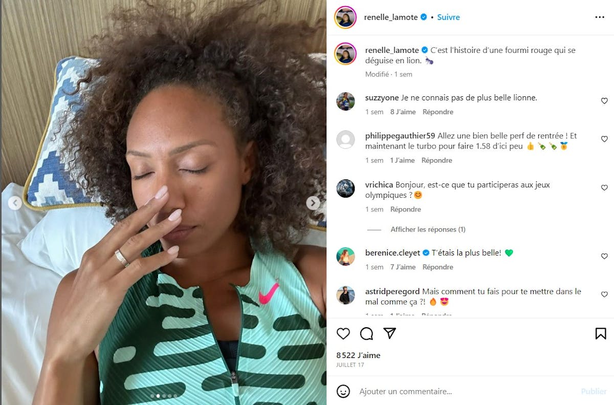 Règles et compétition sportive : l’athlète Rénelle Lamote brise un ...