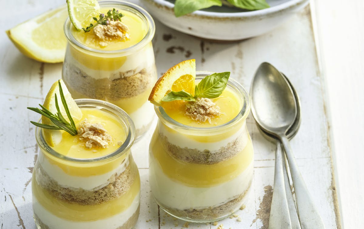 Recette Verrine de crème de citron et sablé | Santé Magazine